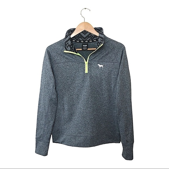 PINK Victoria's Secret | Tops | Pink Victorias Secret Gray 4 Zip ...